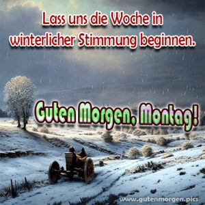 Verwunderlich Guten Morgen Montag Winter Bilder