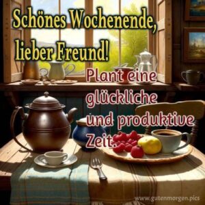 [Neu 100+] Guten Morgen Wochenende: Top Bilder & grüße